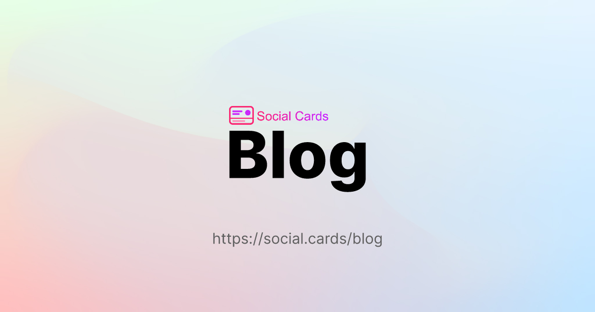 Blog - SocialCards